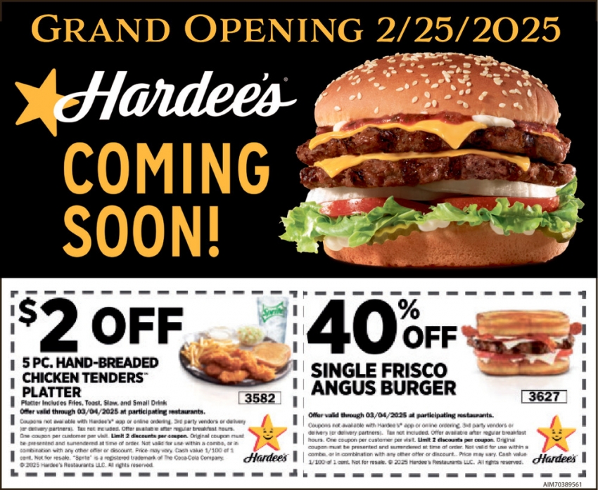 Grand Opening, Hardee's